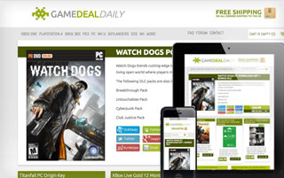Game Deal Daily – Responsive Ecommerce Website Design